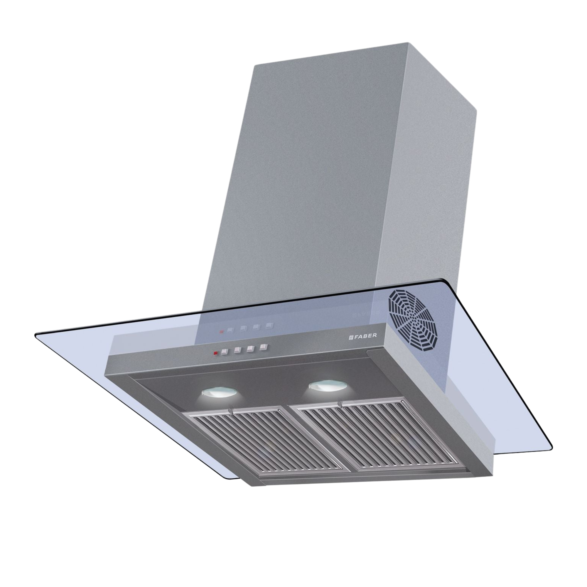 Buy FABER Hood Glassy 3D T2S2 BK 75 Chimney Stainless steel