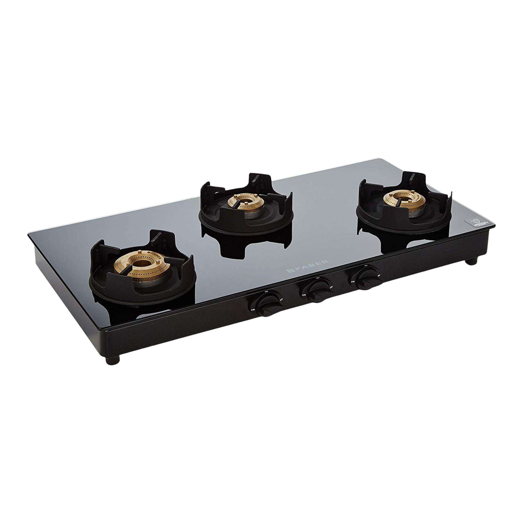 FABER ONYX 3BB BK CI 3 Burner Gas Stove