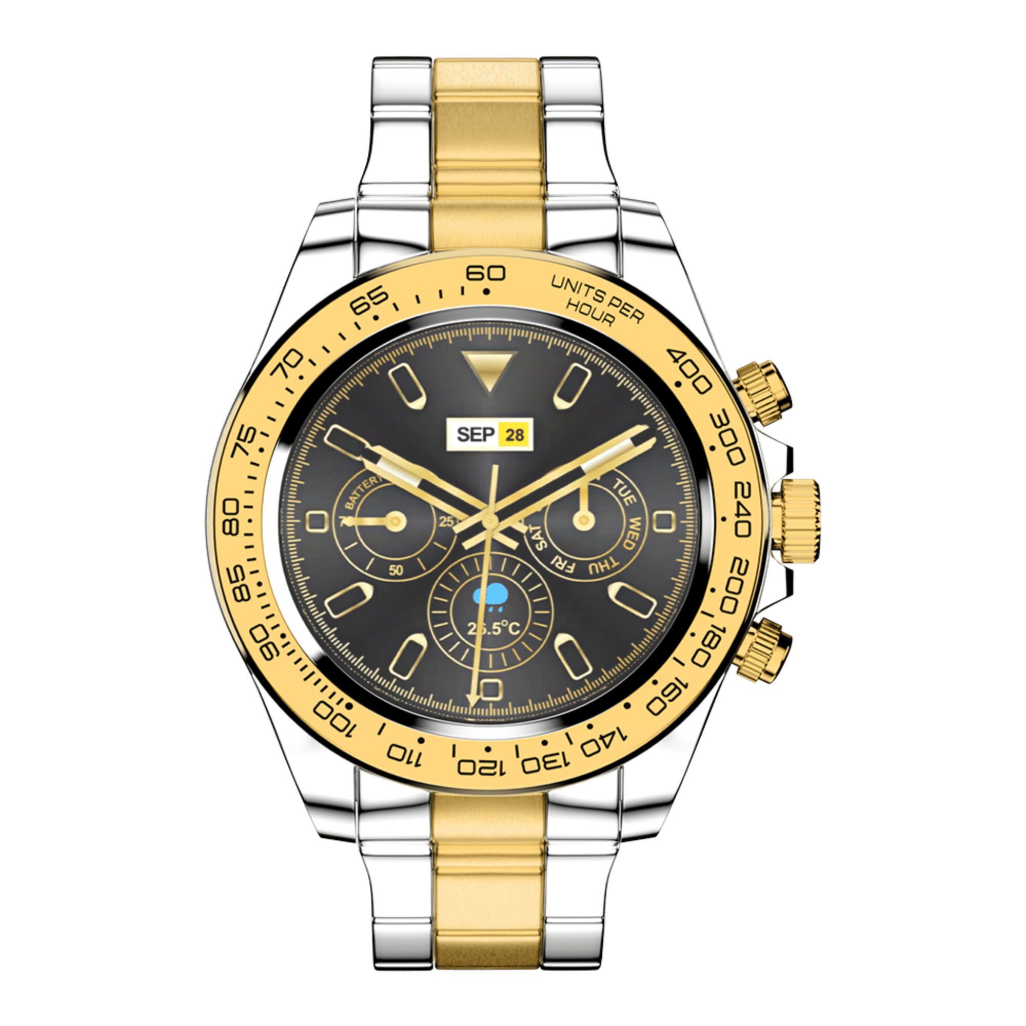 Grab the Fire-Boltt Blizzard Smartwatch ( Gold Silver )