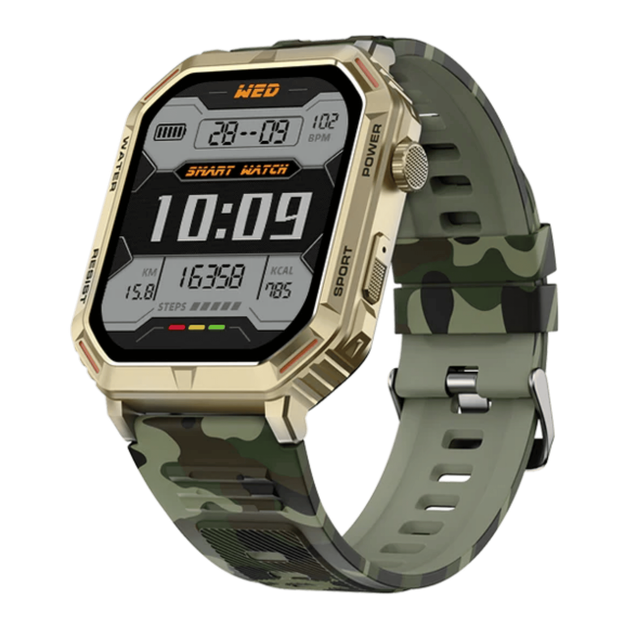 Buy Fire Boltt Commando Smartwatch ( Camo Green ) Online