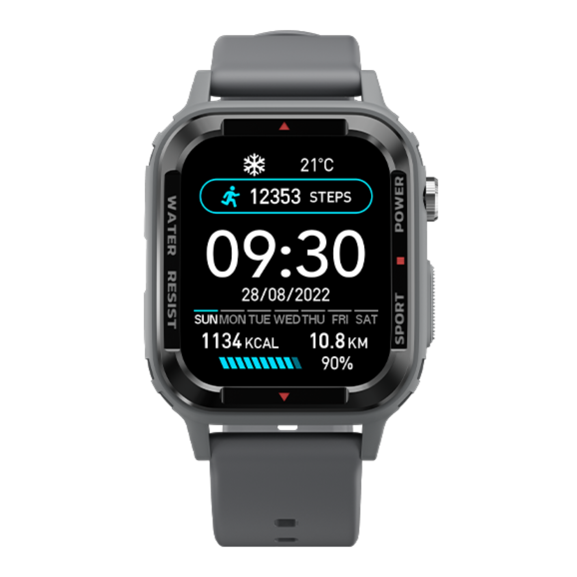 Buy Fire-Boltt Tank Smartwatch (Grey) at Poorvika online