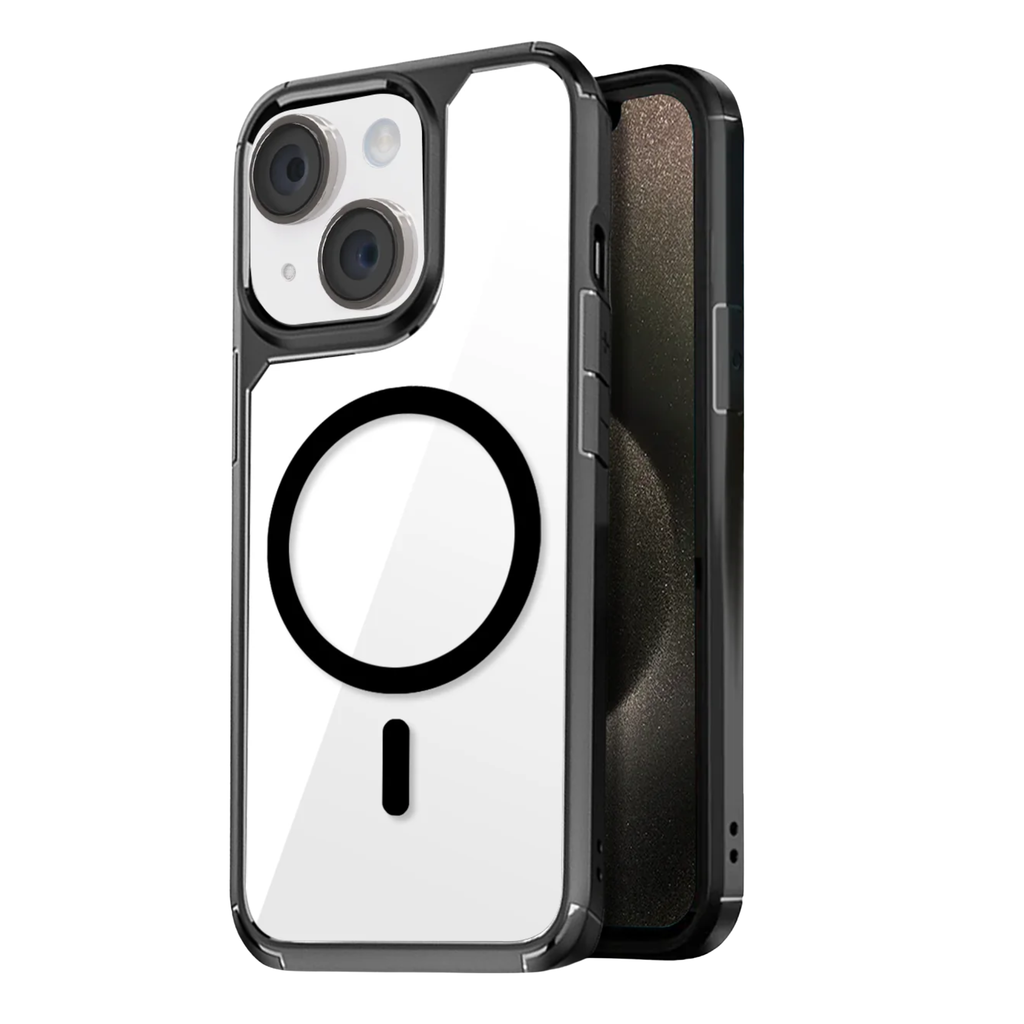 Gripp Defender Magsafe Back Case For Apple iPhone 15, Black