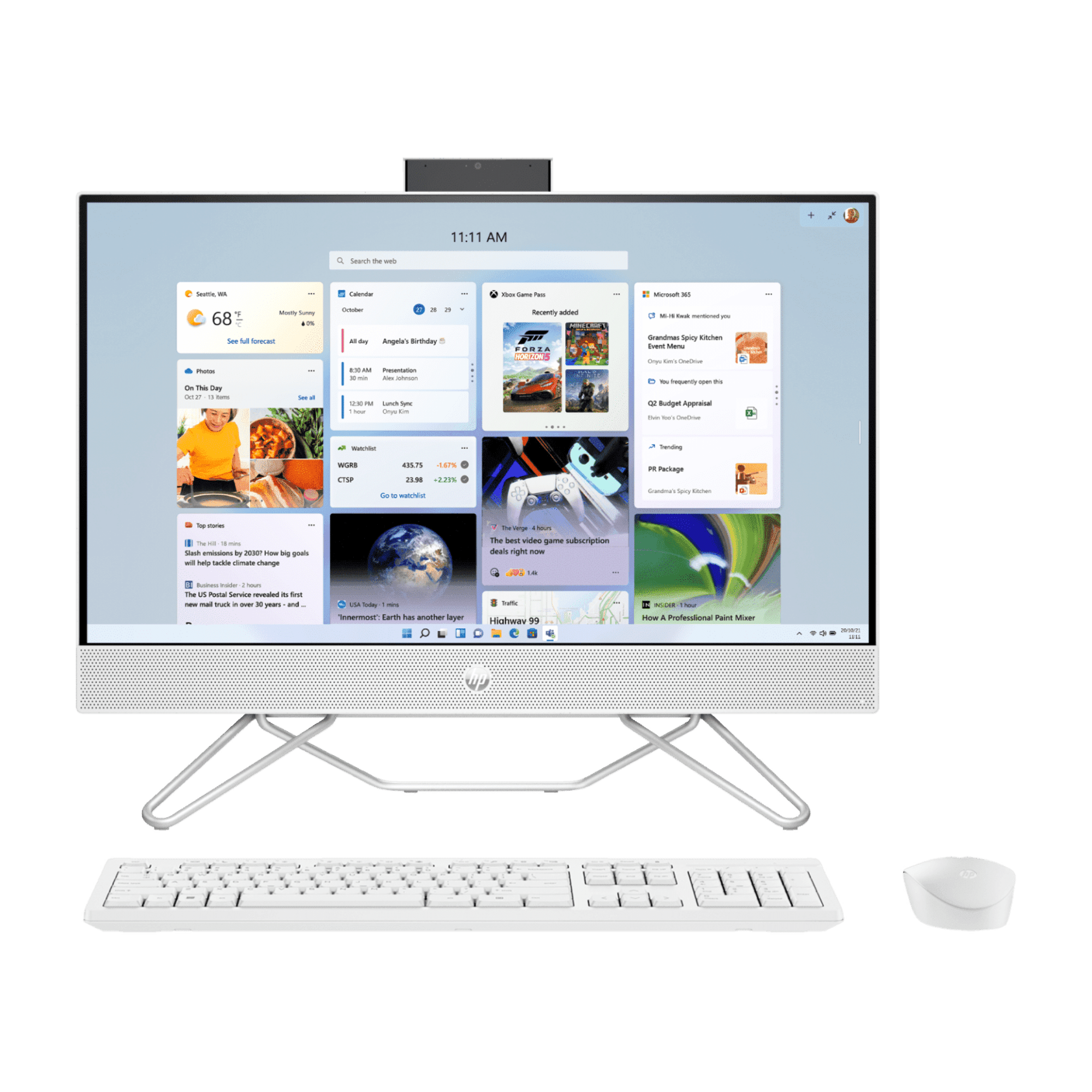 HP All-in-One 12th Gen Desktop PC, Starry White,16GB-512GB!