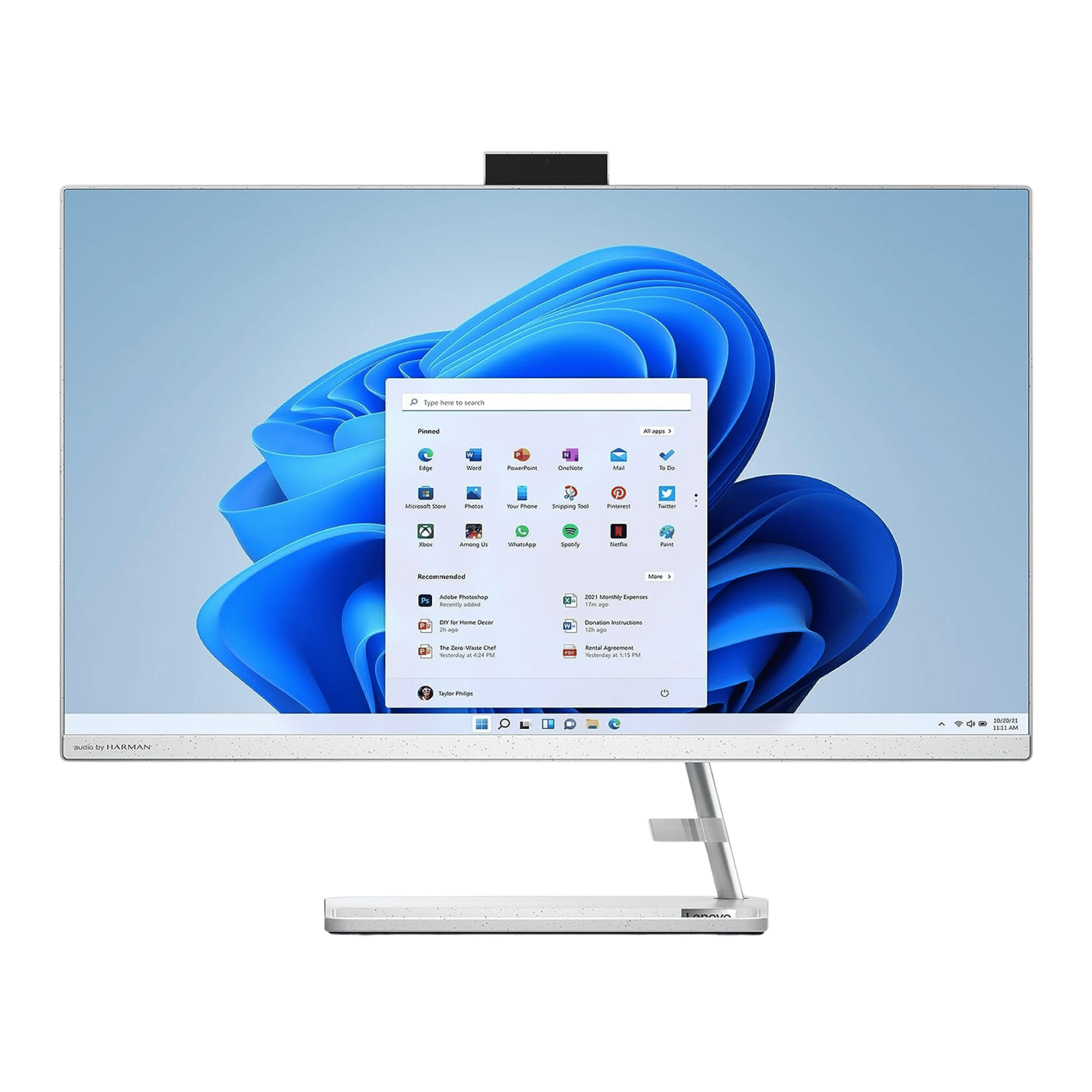 Shop Lenovo IdeaCentre AIO 3i i3 12th Gen PC White 8GB-512GB