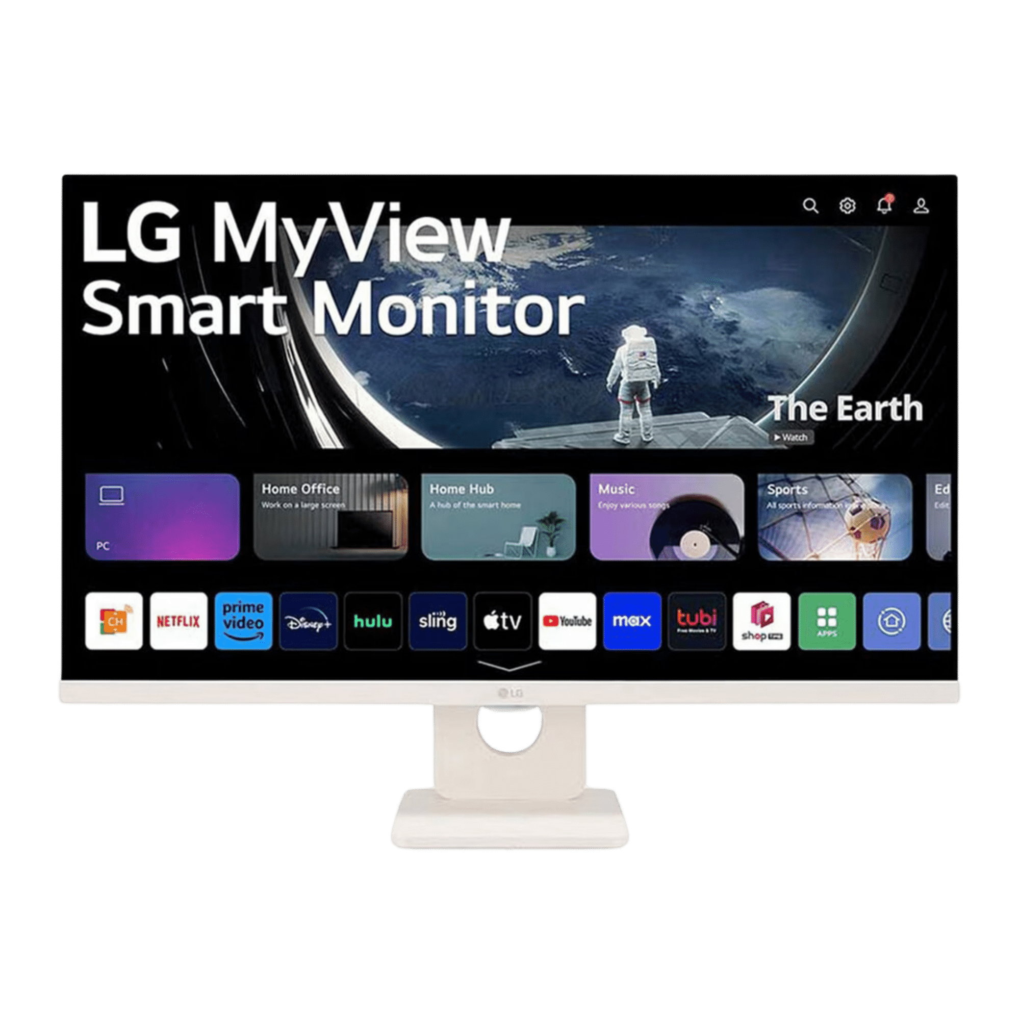 Buy LG FHD 27 inch Smart Monitor (27SR50F-W) Silver Online