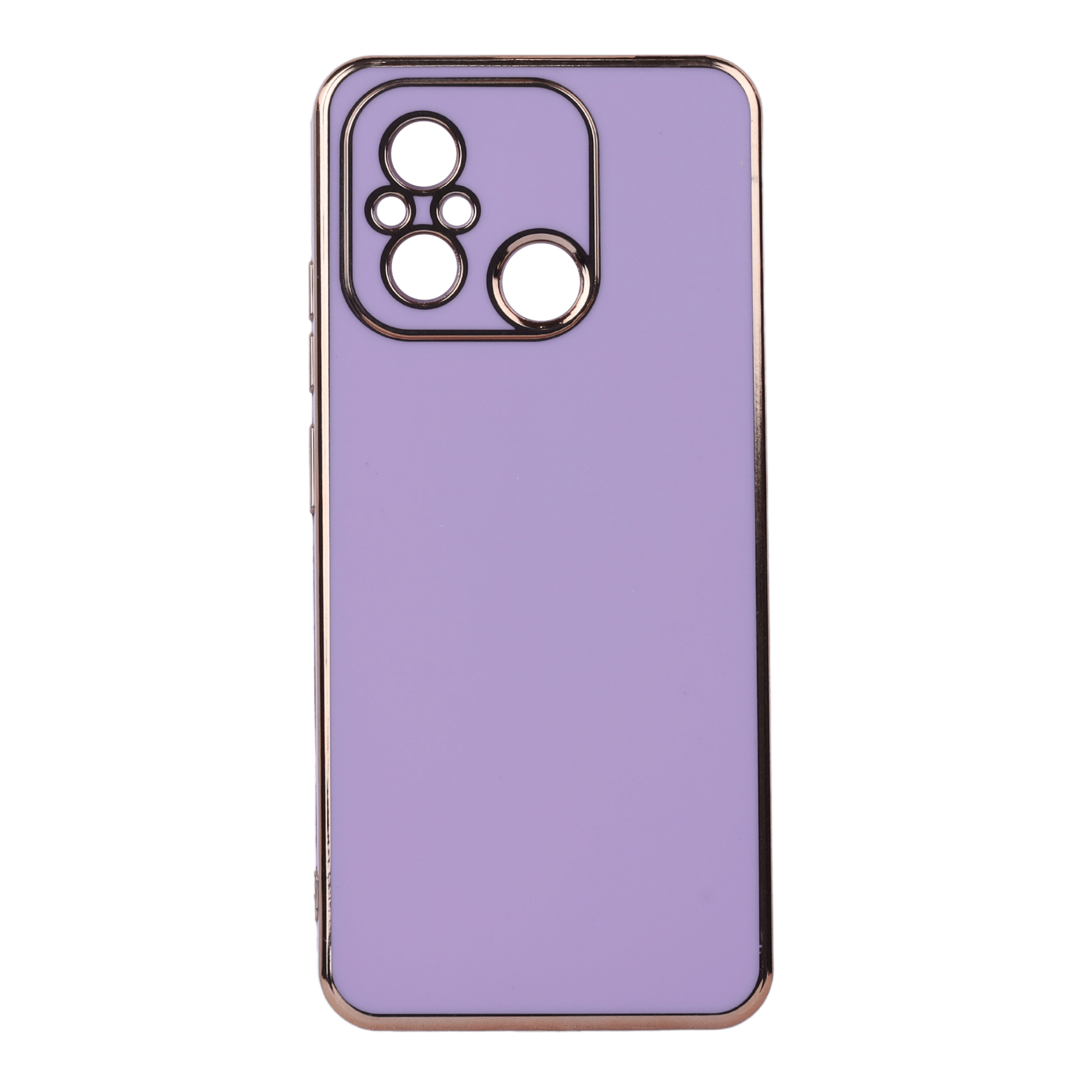 Buy Chrome Back Case For Xiaomi Redmi 12C lavender Poorvika