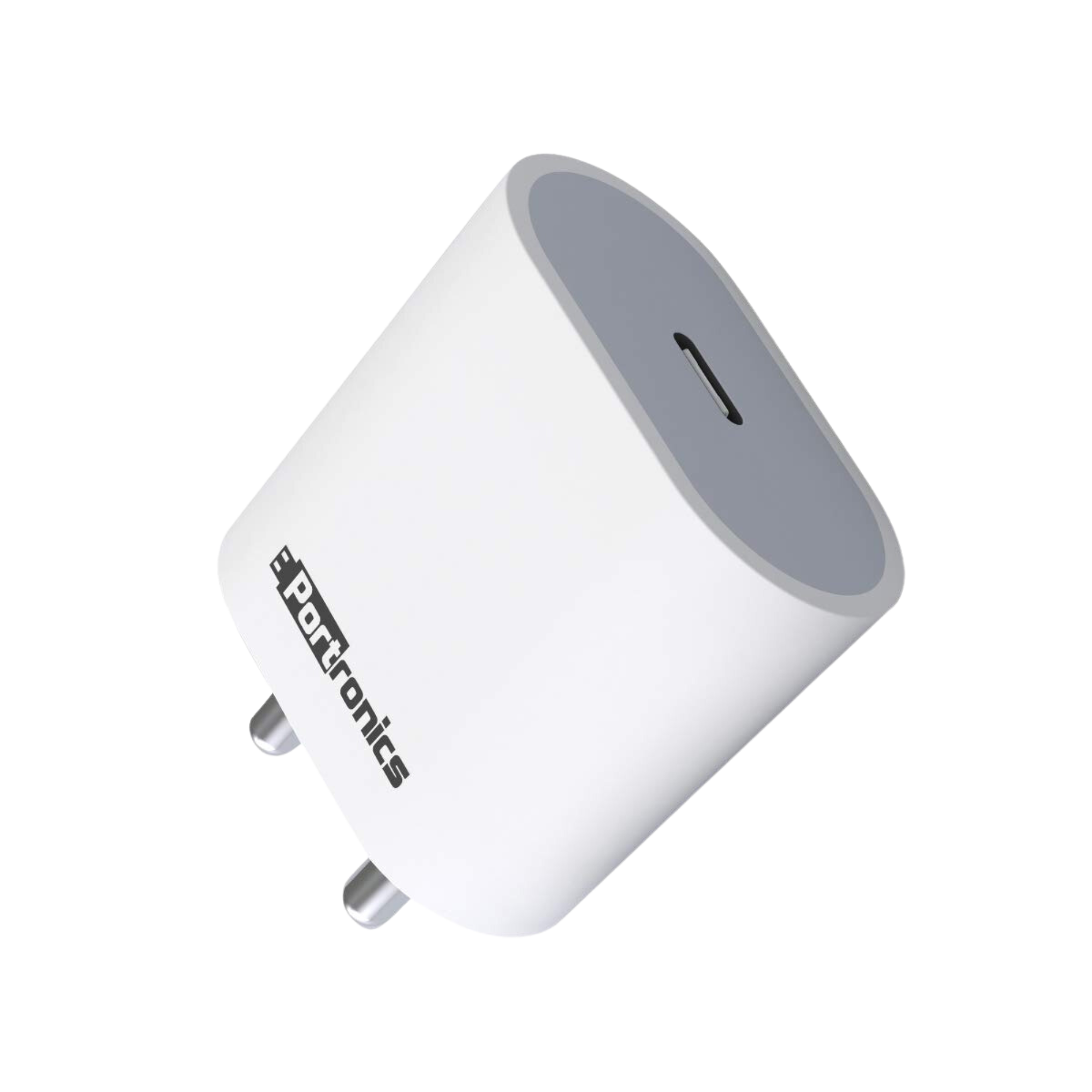 Type C 20W Portronics Fast Charger Adapter 20W | White