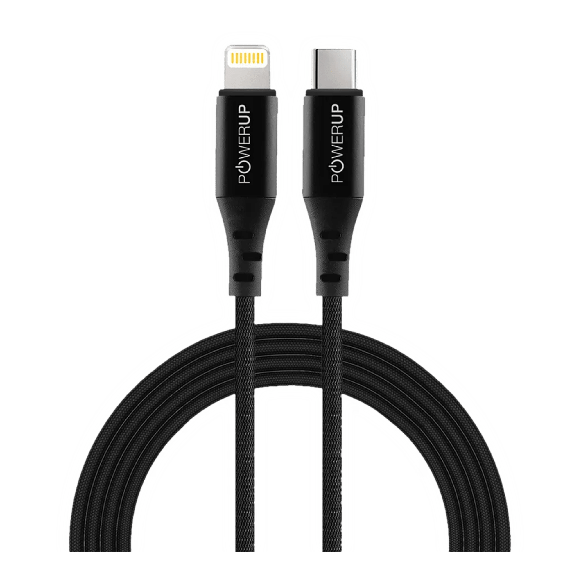 Buy PowerUp Type-C to Lightning 1.5M Cable Online ( Black )