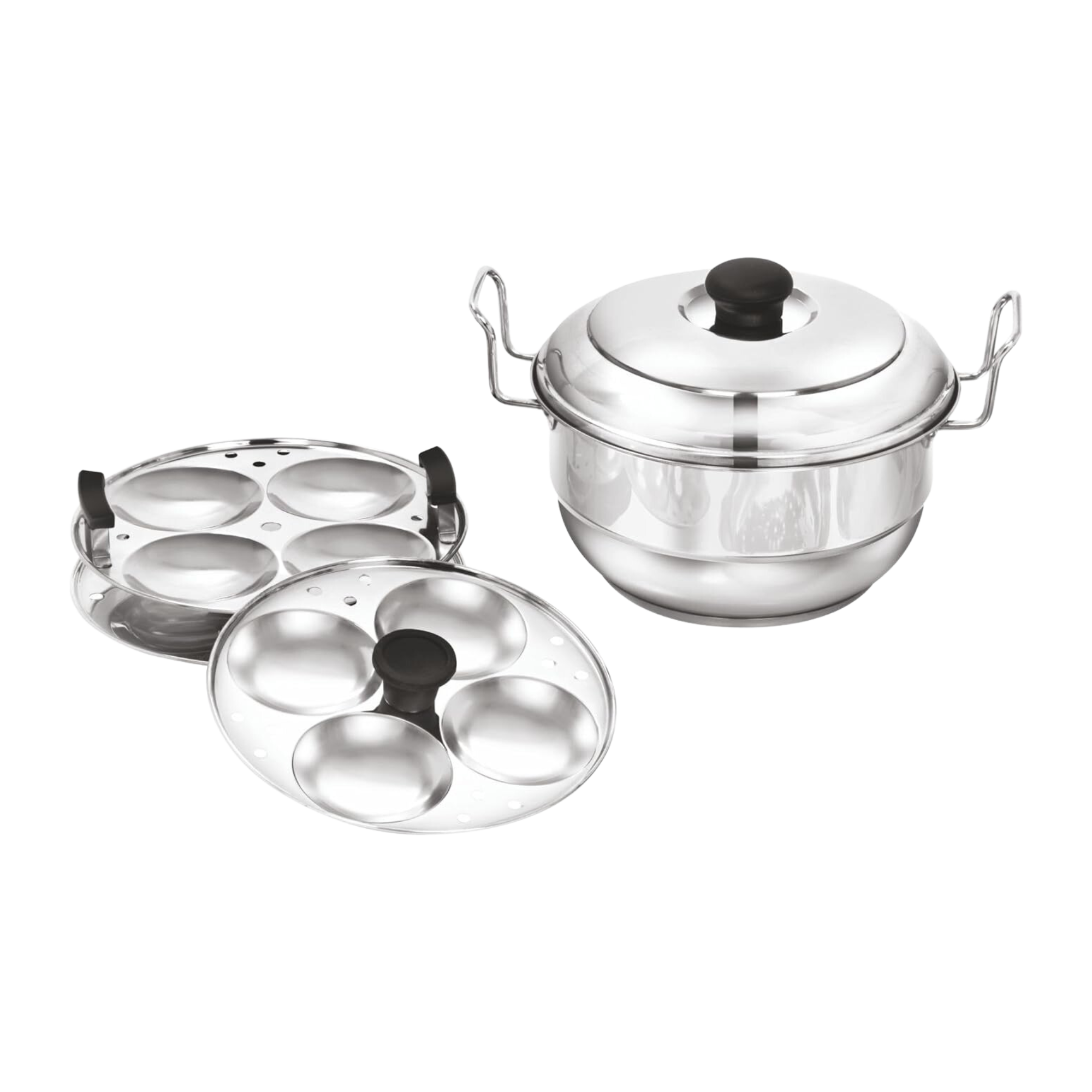 Buy Vidiem Stainless Steel A Idly Maker 3 Plates at Poorvika