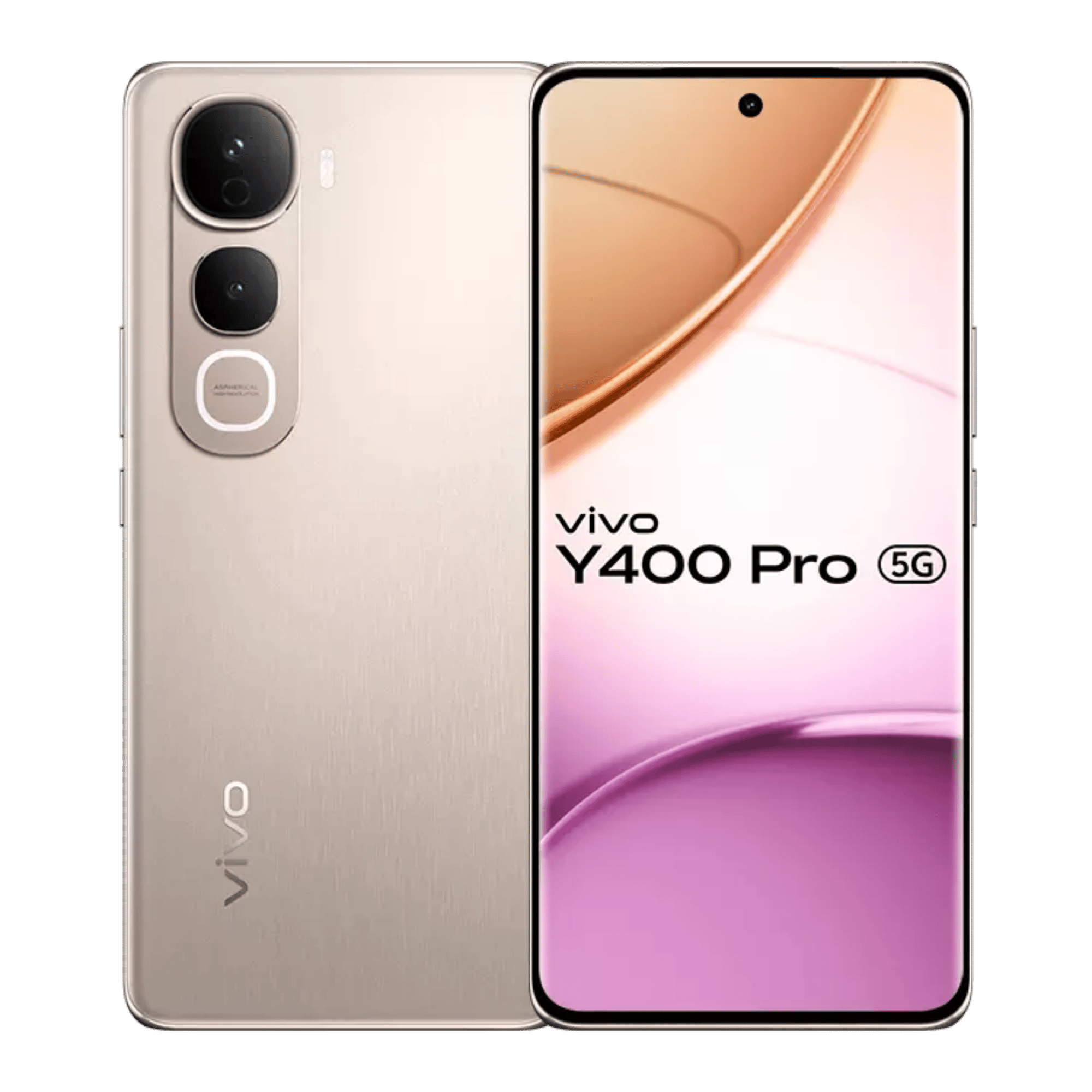 Grab Vivo Y400 Pro 5G Fest Gold, 8GB/256GB and save big!