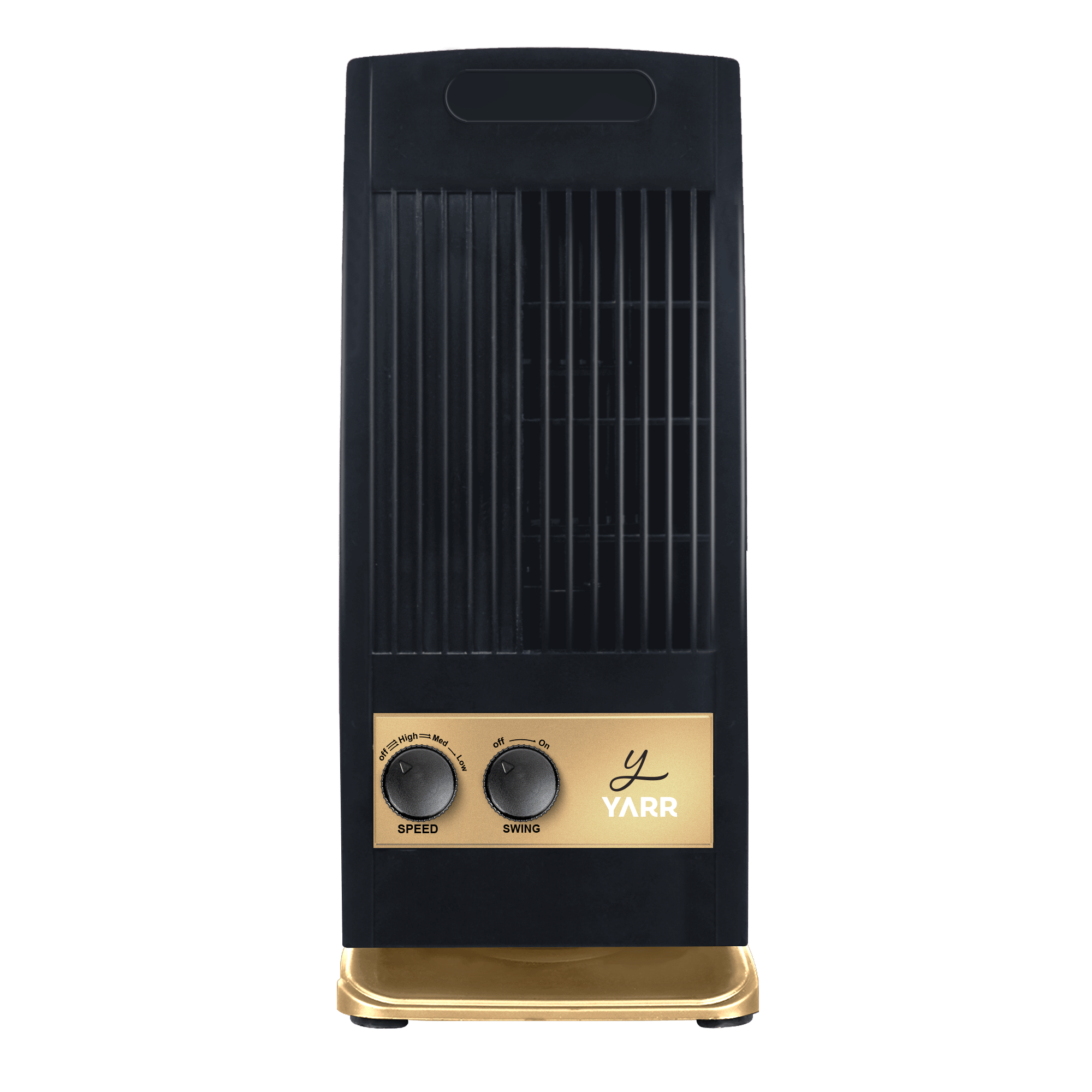 Shop Yarr Mini Kitchen Fan from Poorvika | Black Gold Color